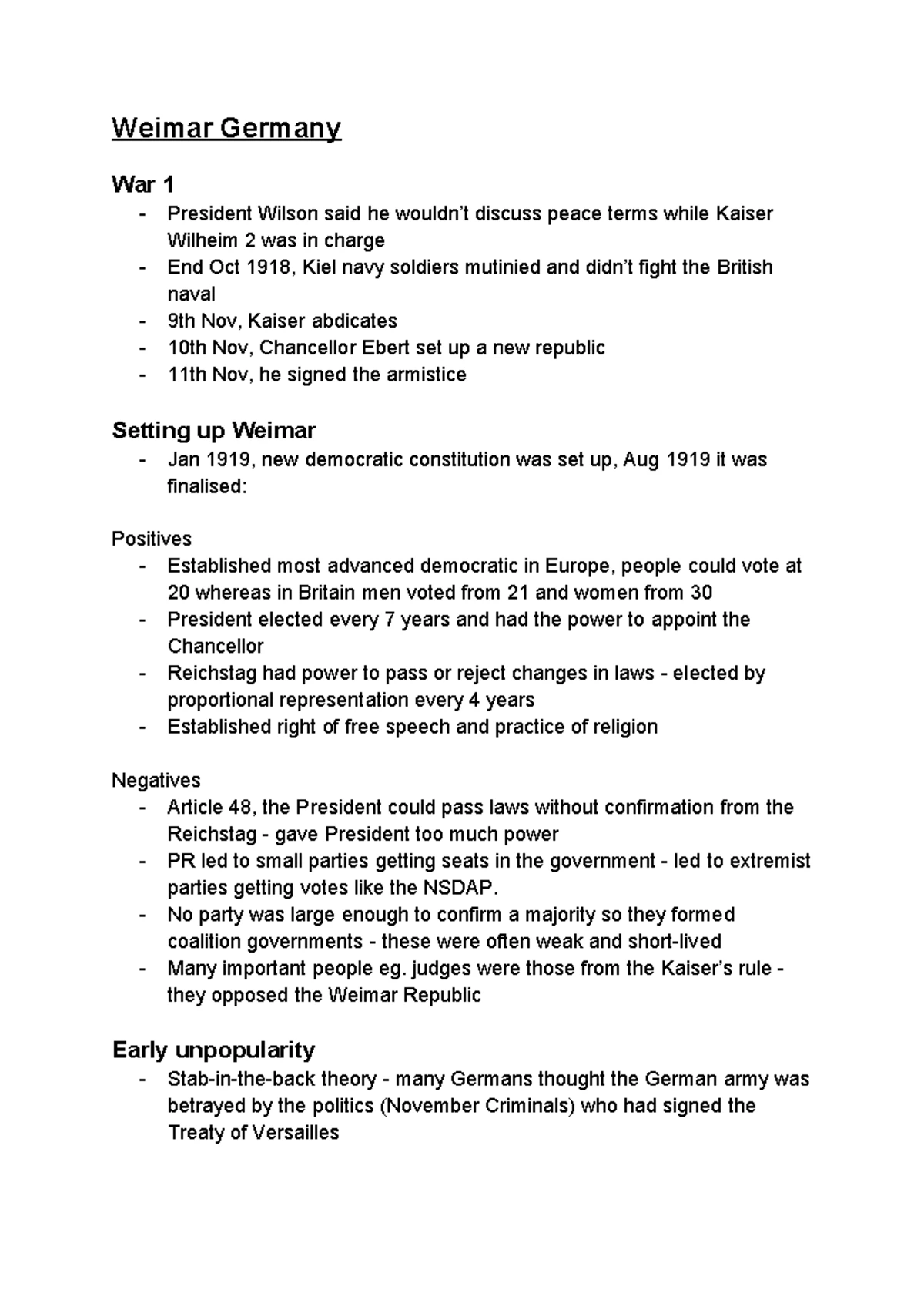 Edexcel GCSE History Paper 3: Weimar & Nazi Germany Exam Guide 2024 ...