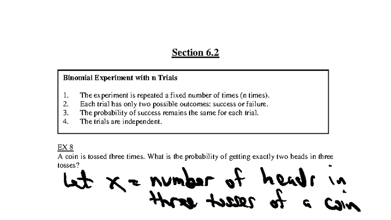 MAT 108 Lecture Notes: Binomial Experiments & Probabilities - Studocu
