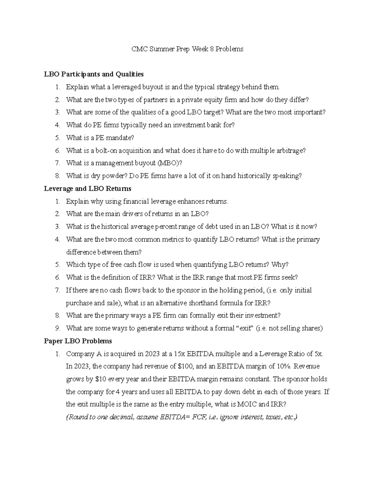 (Technical Portion) 400 IB Questions You Need to Know - The 400 ...