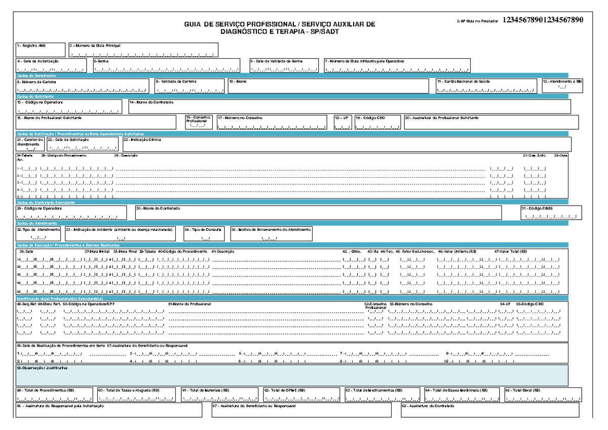 Guia de Serviço Profissional - Serviço Auxiliar de Diagnóstico e ...