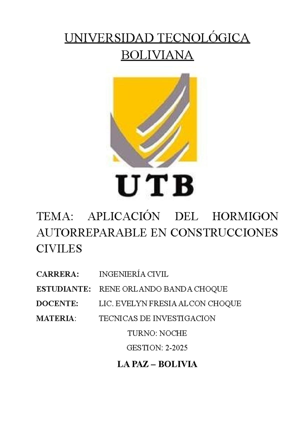 Hormigón Autorreparable: Aplicaciones en Ingeniería Civil (ING-TEC ...