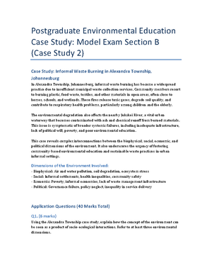 PGCE Sustainable Living 771 Test Guidelines - June 2025 Exam Prep - Studocu