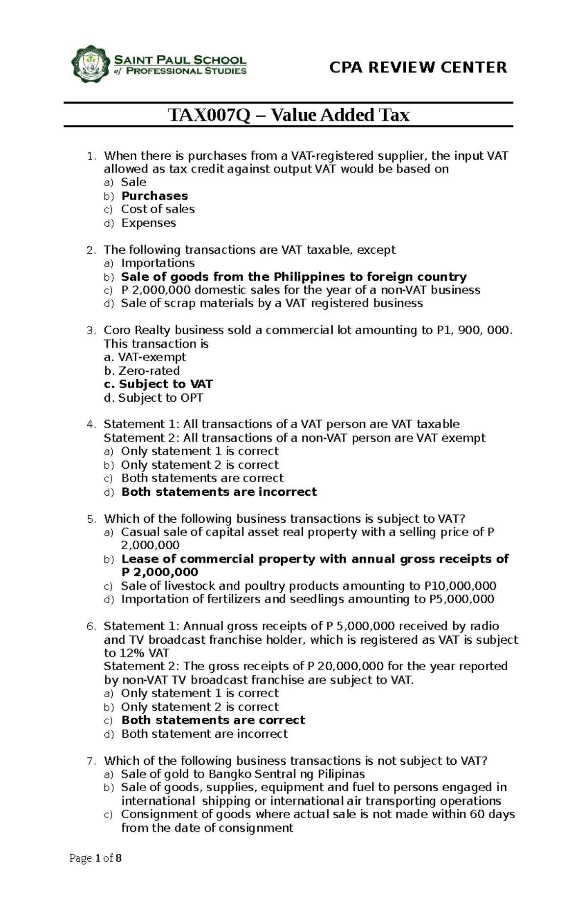 Value Added Tax on Importation - CHAPTER 2: THE VALUE ADDED TAX ON ...
