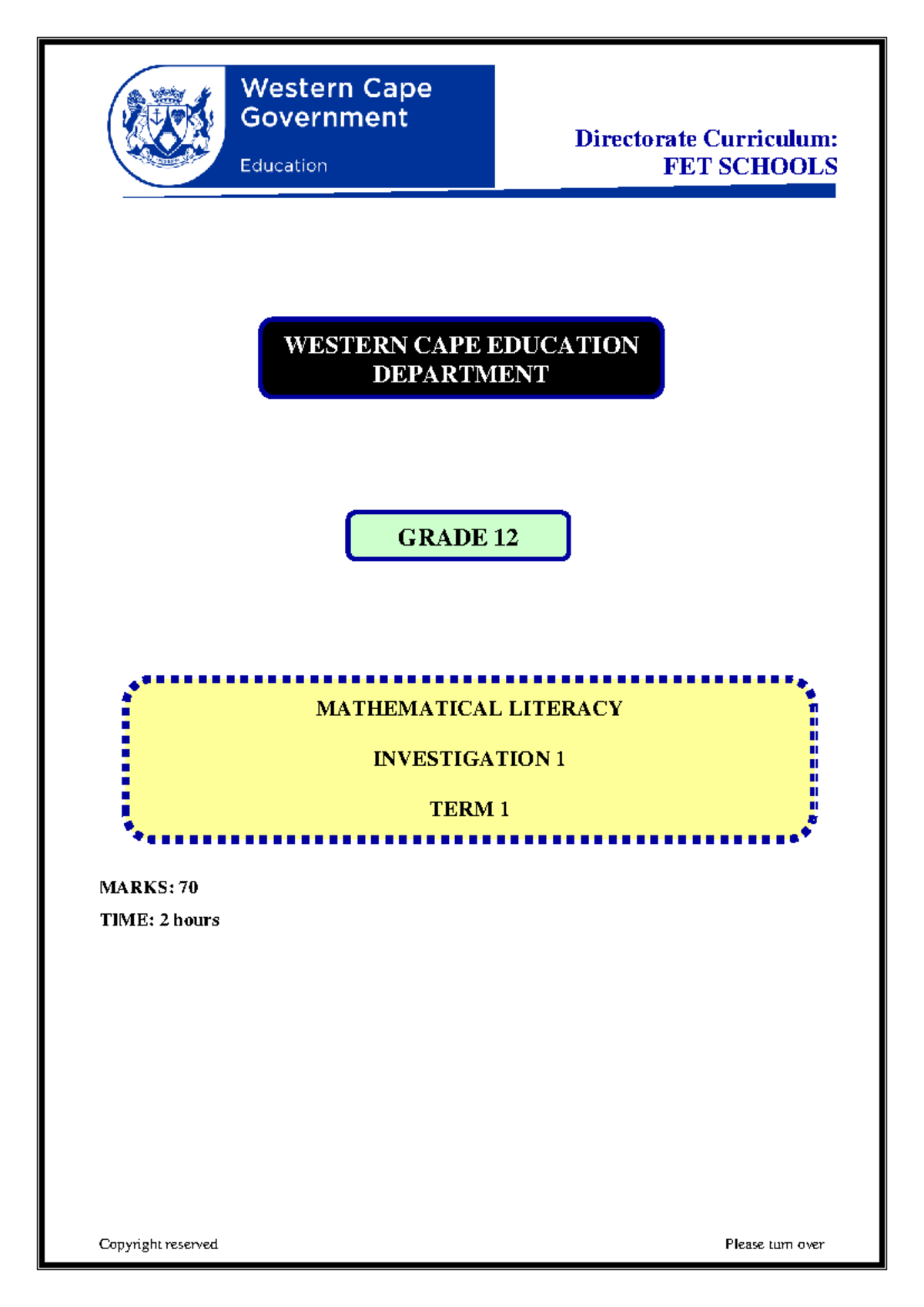 Gr 12 Mathematical Literacy Term 1 Investigation 1: Car Rental Cost ...