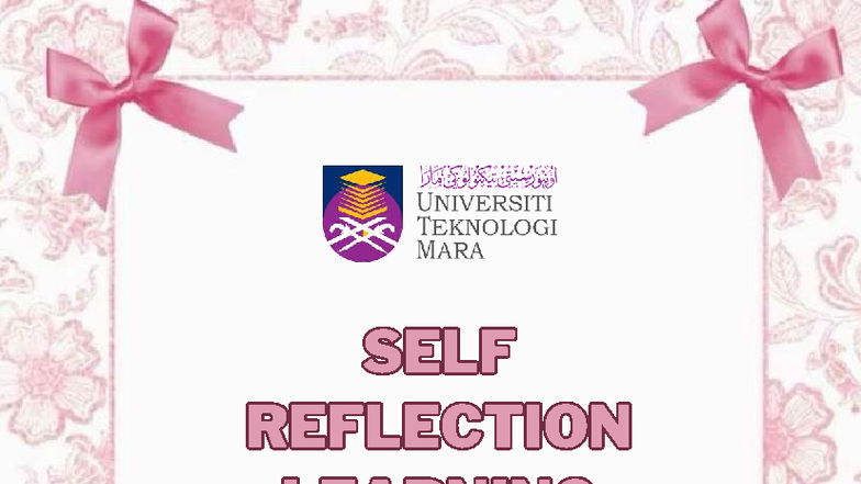 Self Reflection Learning Journal MGT 162: Insights & Challenges - Studocu