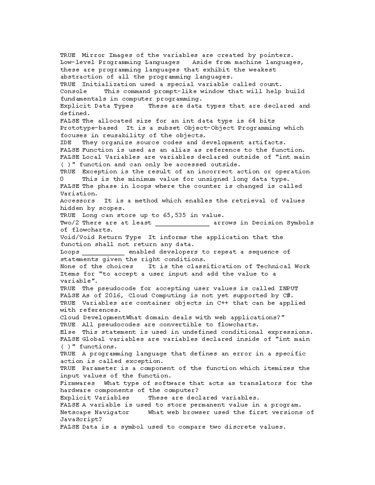 C++ COMP PROG 1 - Key Concepts and Principles Explained - Studocu