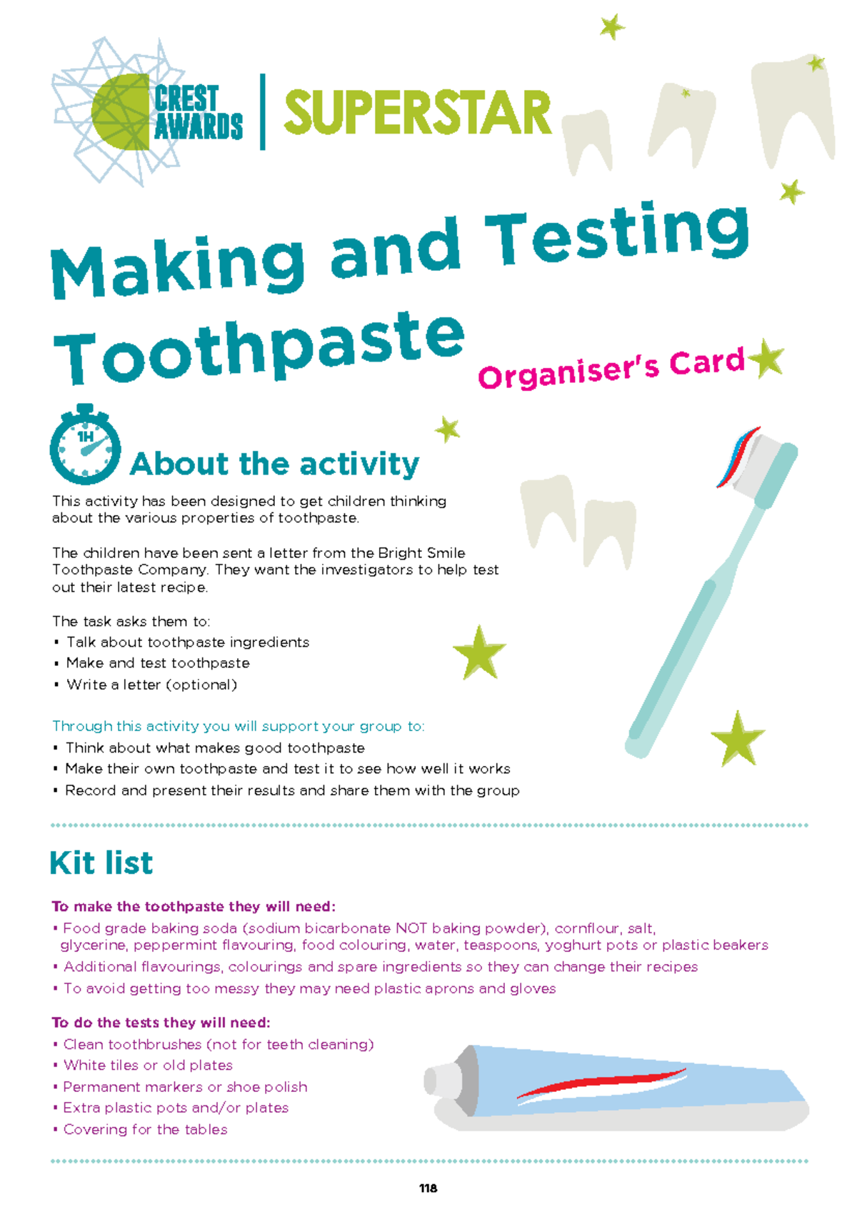 Crest: Making Toothpaste Activity for Kids - Studocu