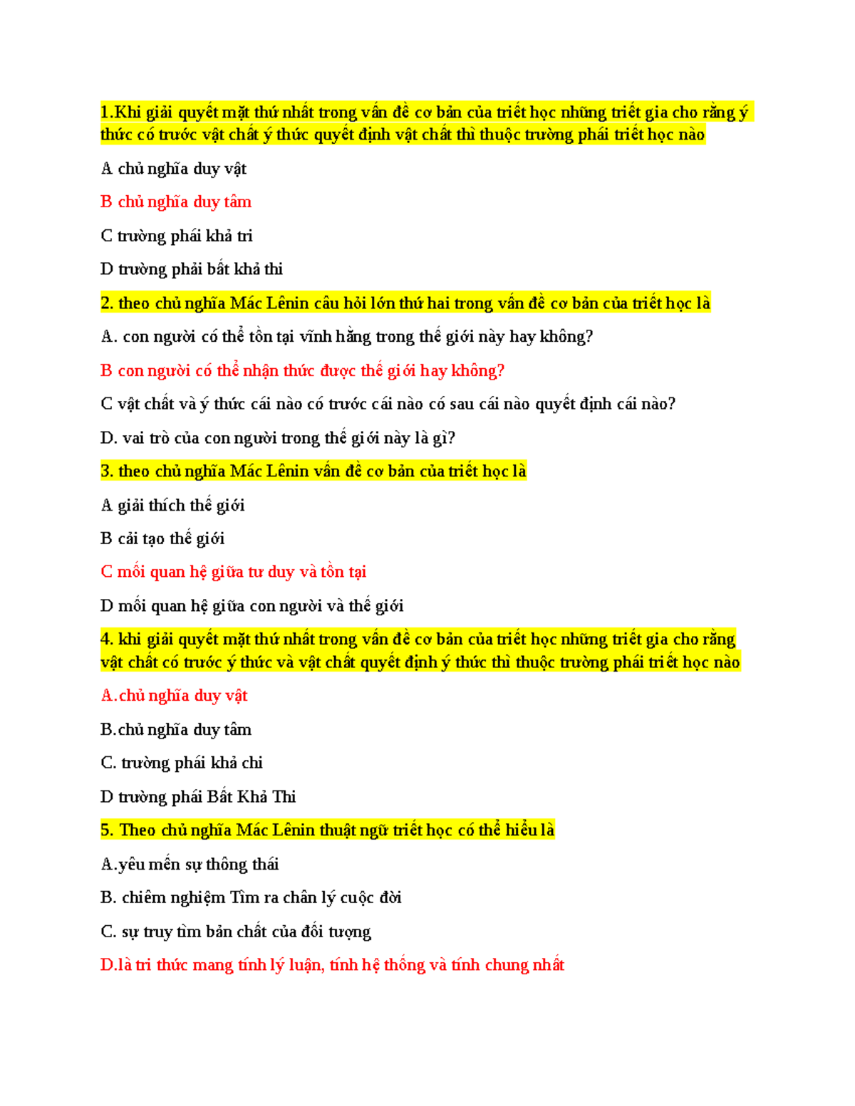 Ôn tập cuối kì cho bài thi - 1 gi i quy t m t th nh t trong v n đ c b n ...