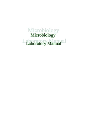 Microbiology Techniques - Study Notes & Assignments - Studocu