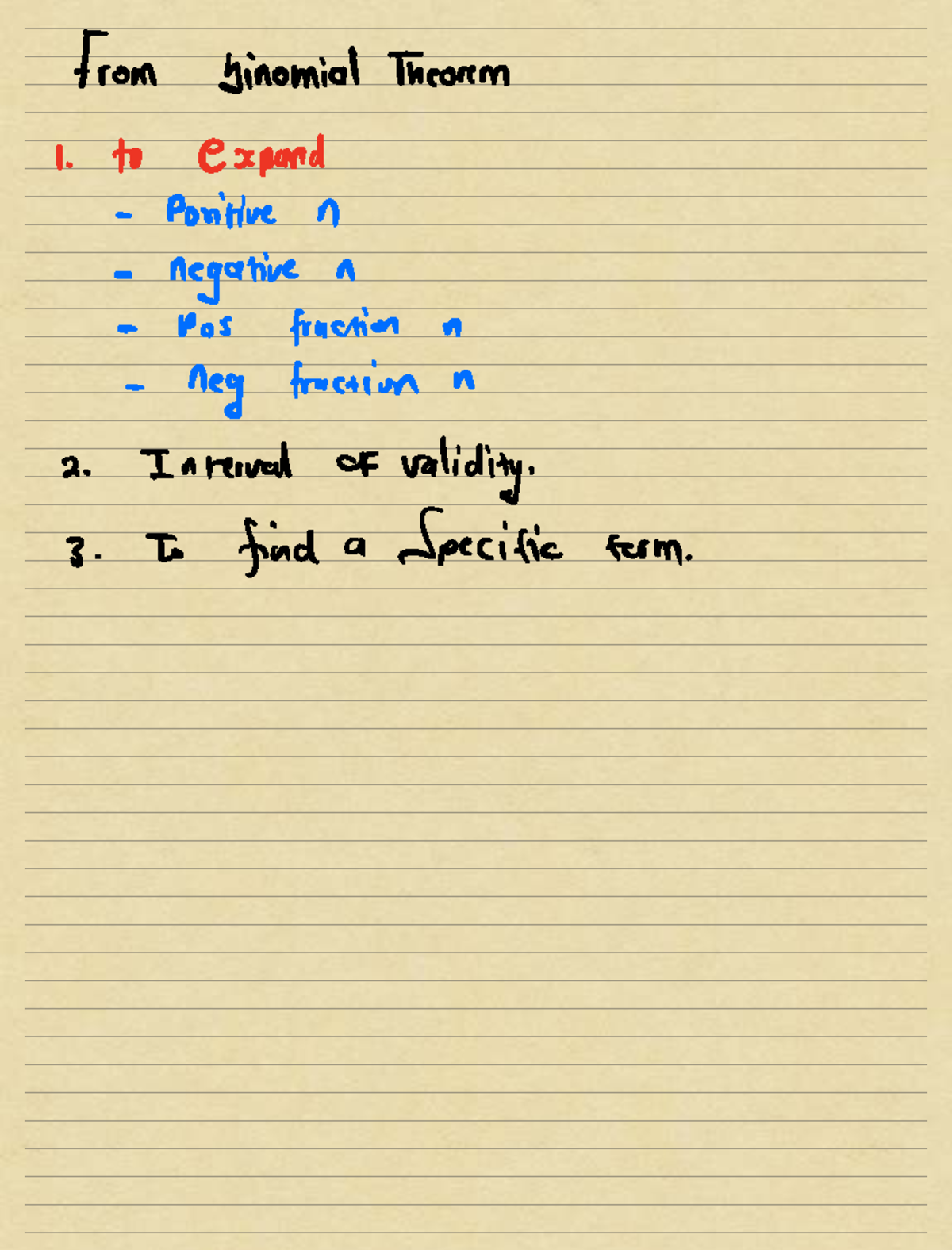Limits and the Binomial Theorem: Lecture Notes - Studocu
