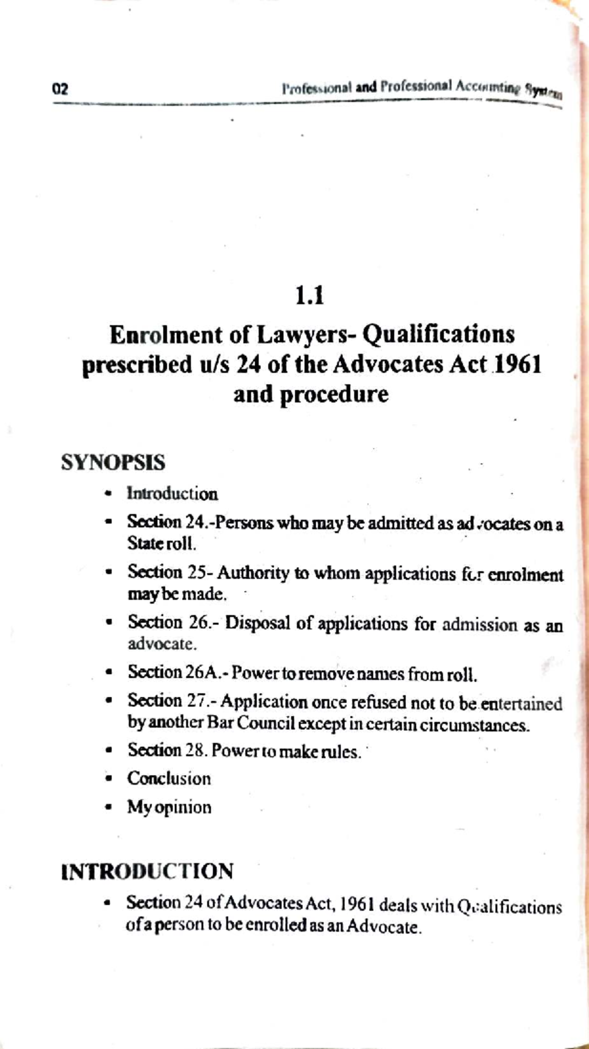 Professional and Professional Accounting System: Enrolment Procedures ...