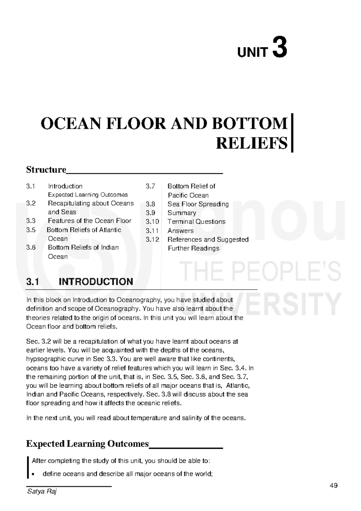 Unit 3: Ocean Floor and Bottom Reliefs in Oceanography - Studocu