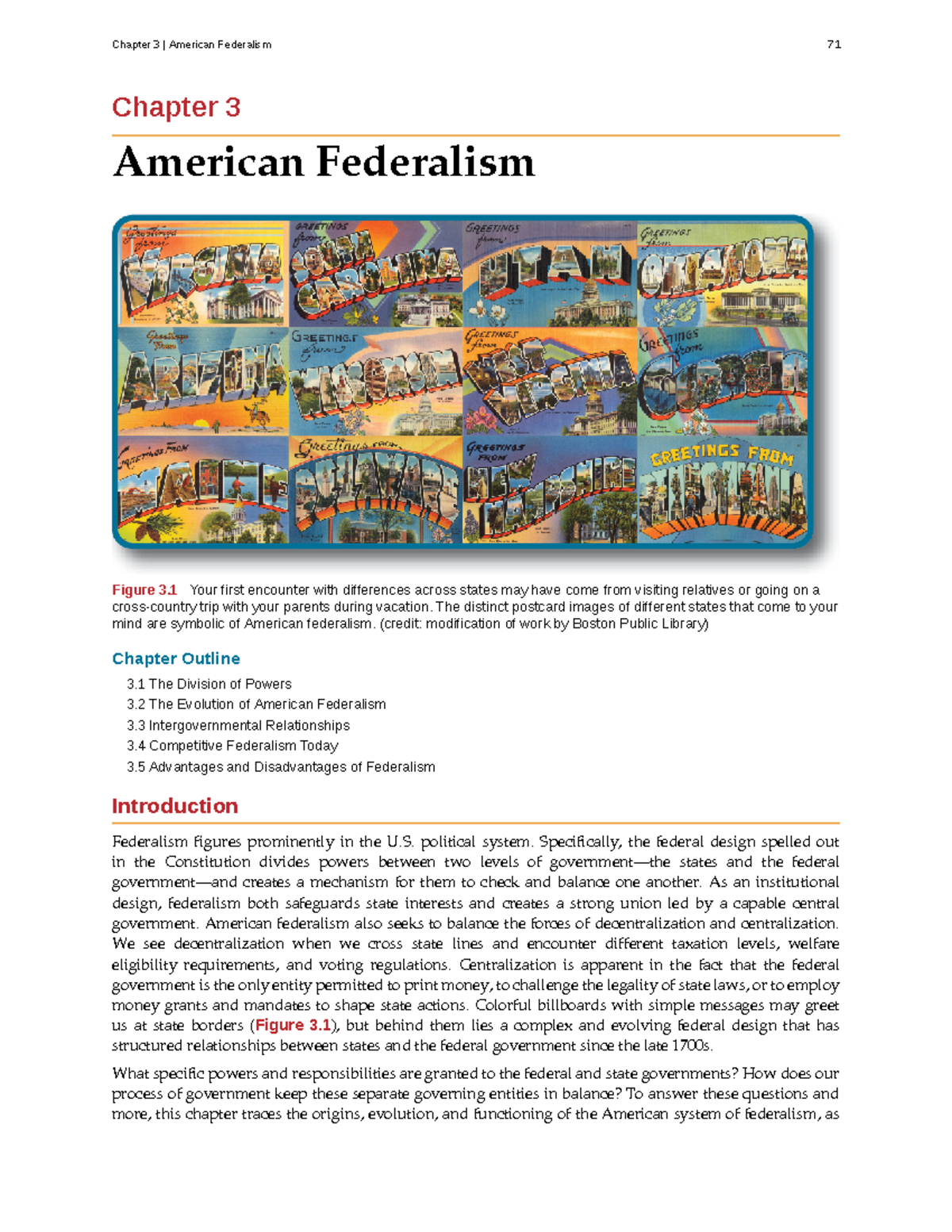 Chapter 3: Understanding American Federalism and Its Evolution - Studocu