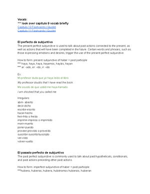 Spanish II Final Exam Study Guide - EXACT FORMAT OF THE TEST MULTIPLE ...