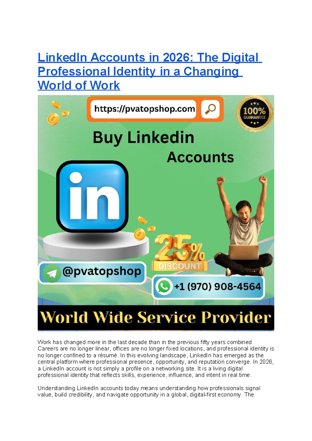 LinkedIn Accounts in 2026: Navigating Digital Professional Identity ...