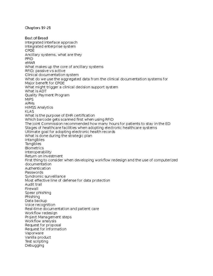 Informatics 1 - Practice questions from the book - The nurse is ...