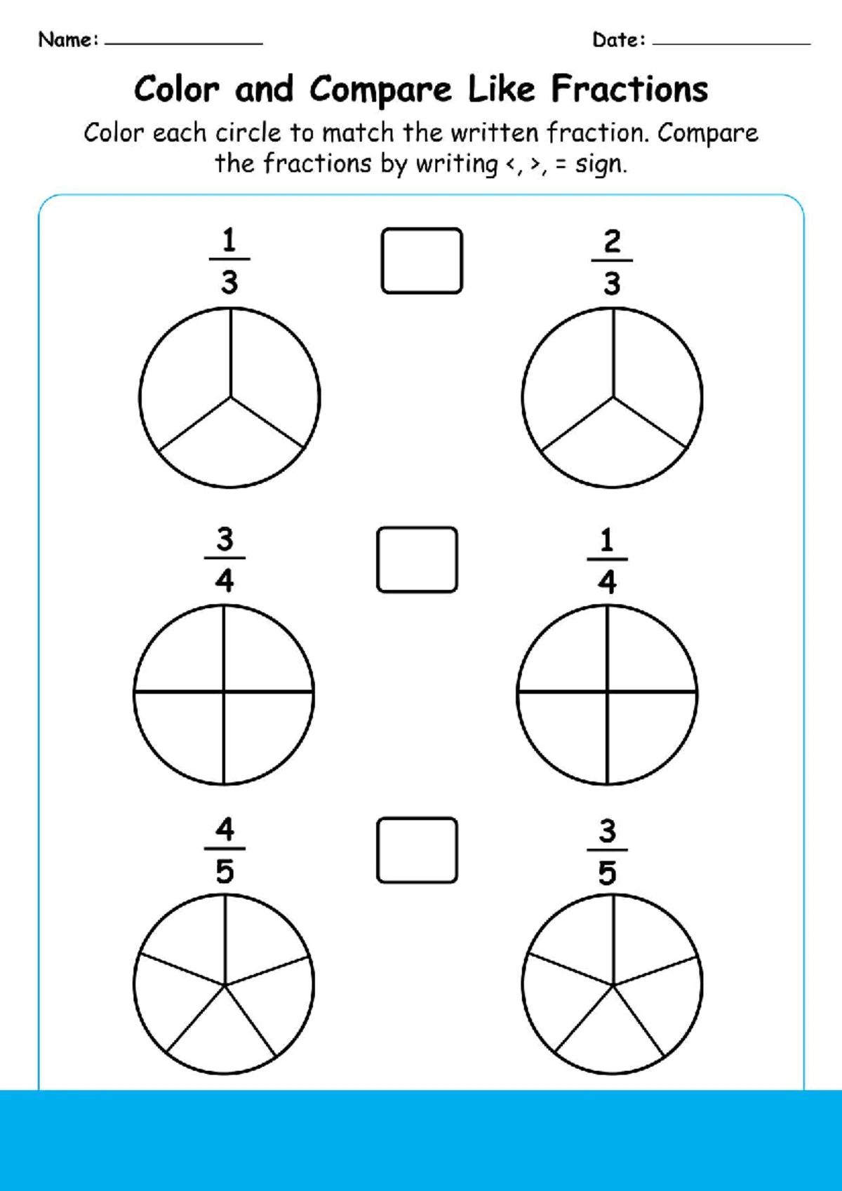 4th Grade Decomposing Fractions Worksheet - Fill in the Blanks - Studocu