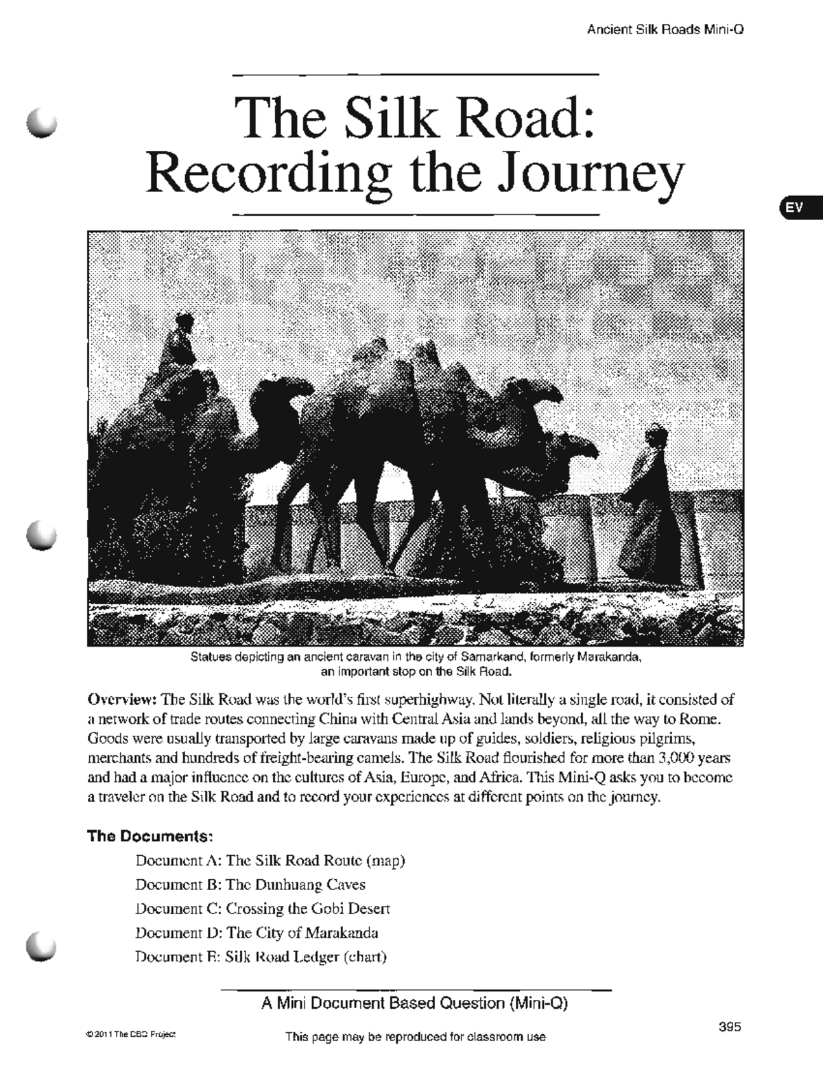 Ancient Silk Roads DBQ: Exploring Trade and Culture on the Journey ...
