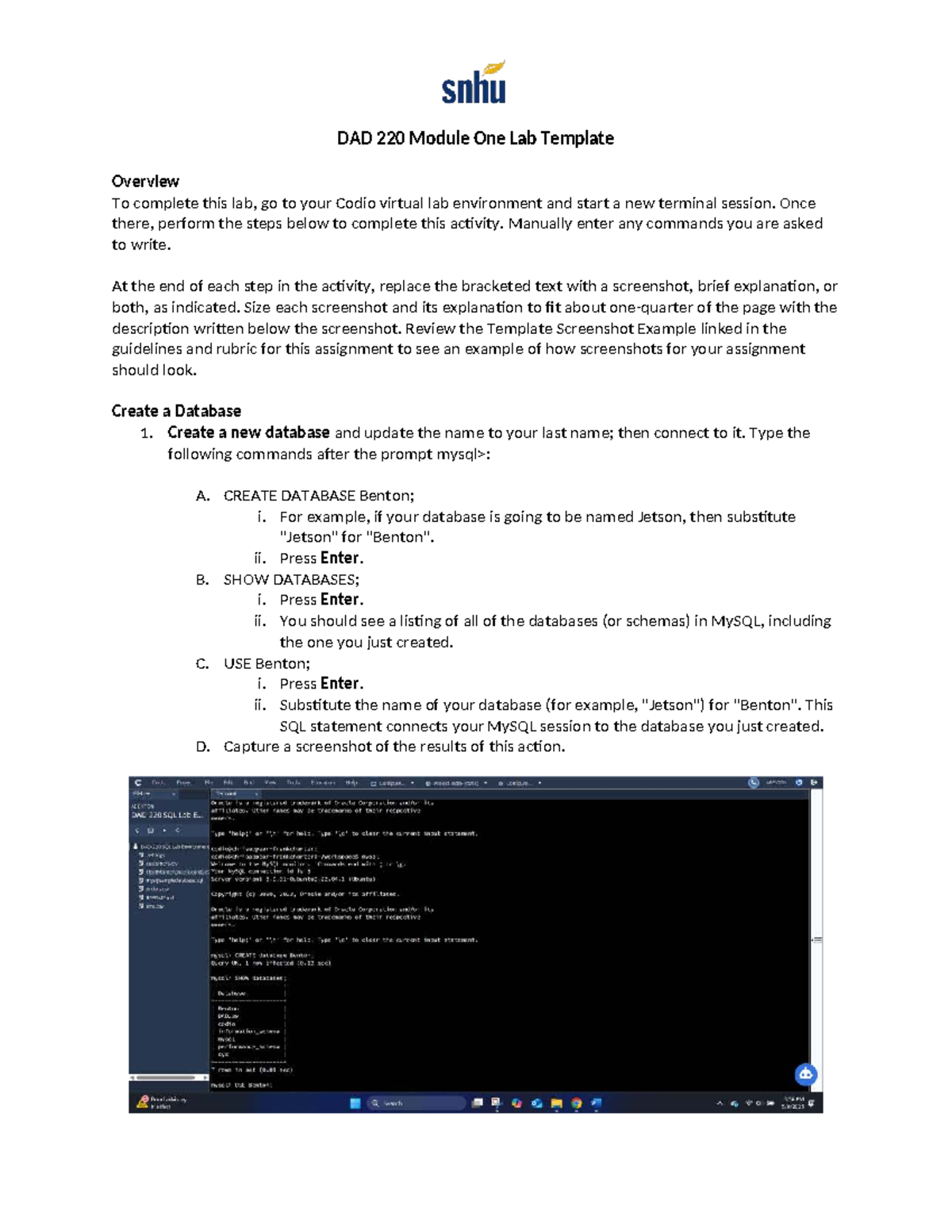 DAD 220 Module 1 Lab: Practicing SQL Queries in Codio - Studocu