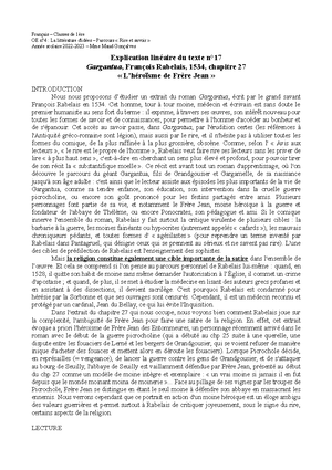 Corrigé dissertation : Le Menteur de Corneille (Révision Bac Blanc) - Studocu