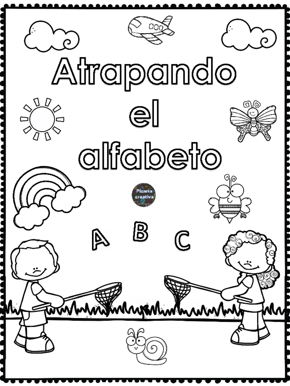 Atrapa el alfabeto: Colorea y traza letras (Ejercicios) - Studocu