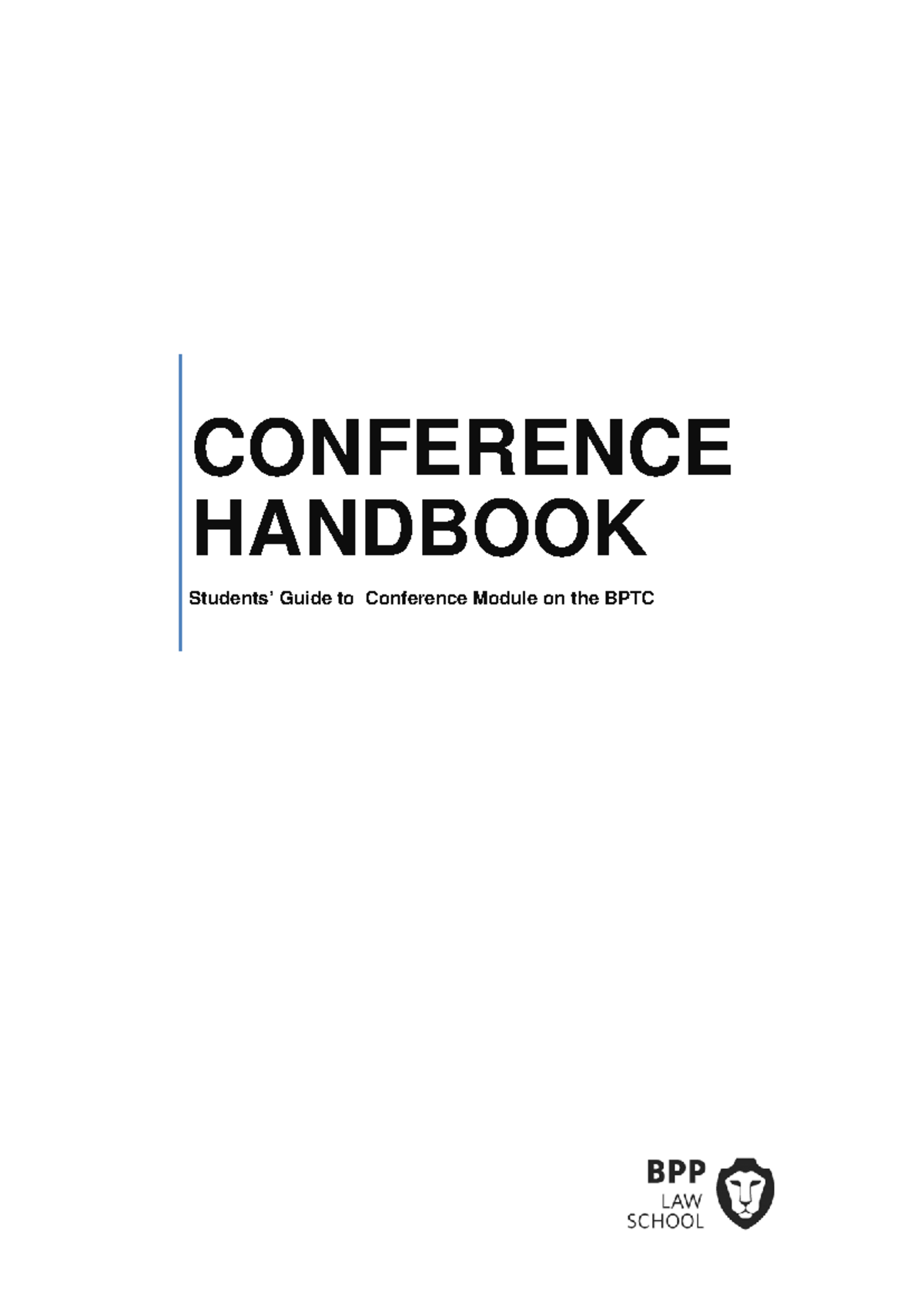 Conference Handbook - CONFERENCE HANDBOOK Students’ Guide to Conference ...