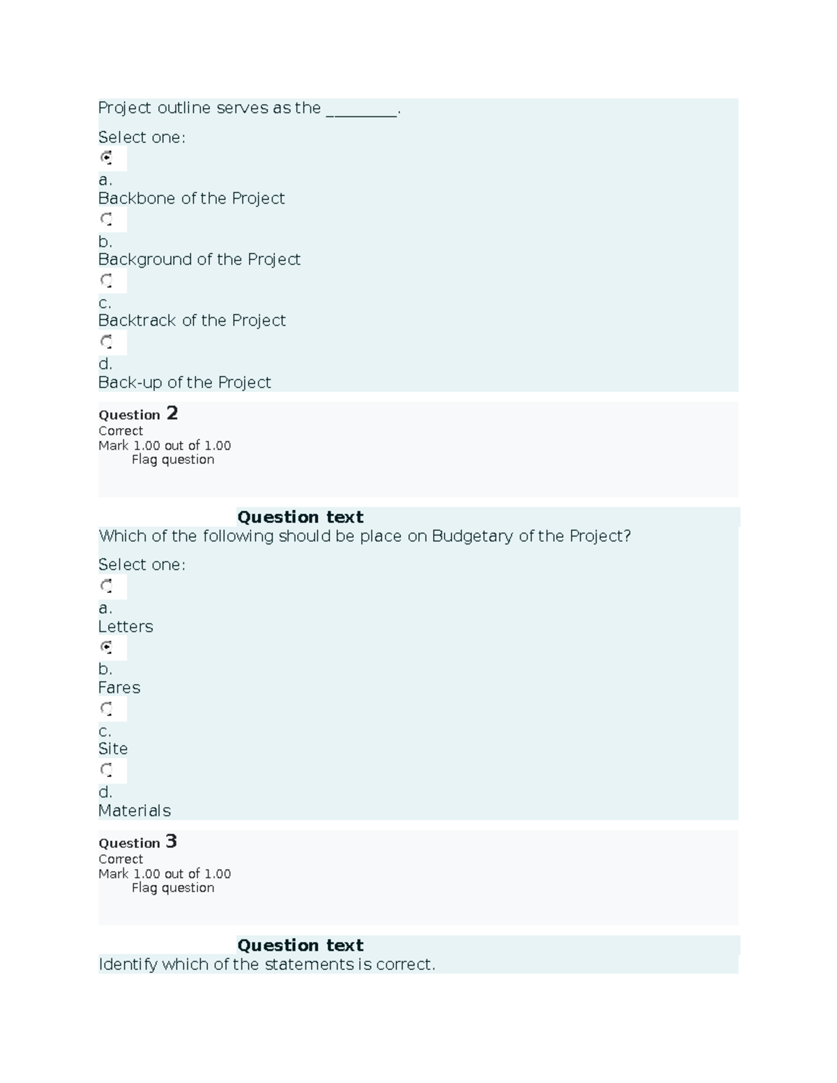 Midterm Quiz 2 - Project Proposal Fundamentals and Key Concepts - Studocu