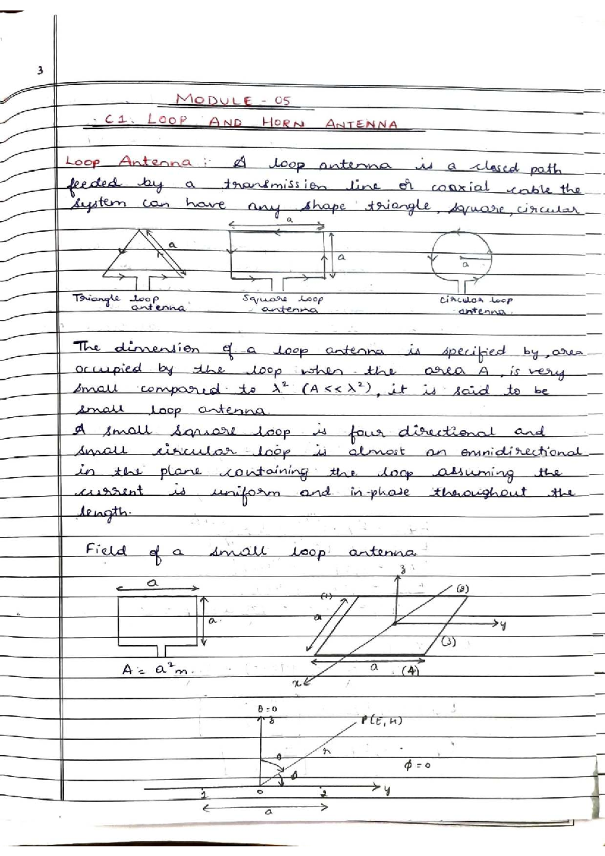 MAT5 - Module 05: Loop and Horn Antenna Overview - Studocu