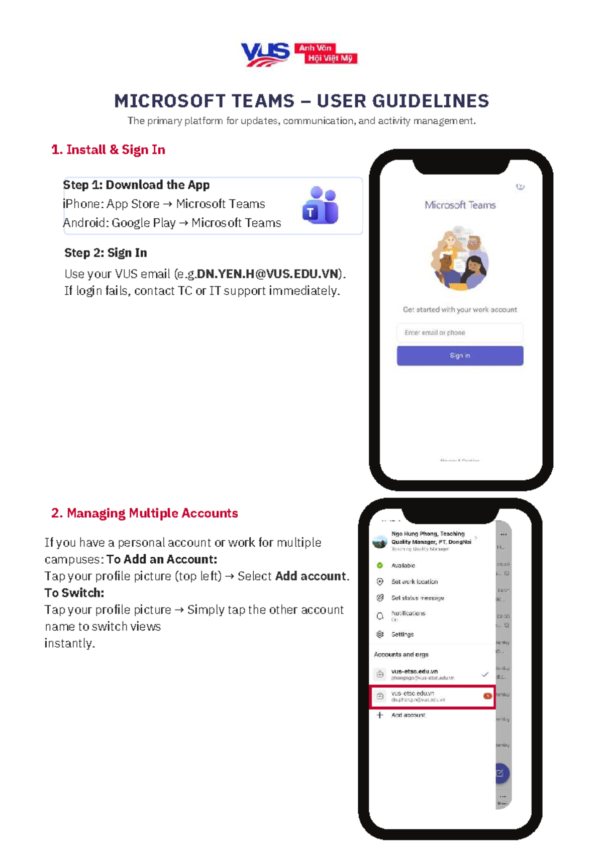 VUS MICROSOFT TEAMS USER GUIDE: Essential Tips & Navigation - Studocu