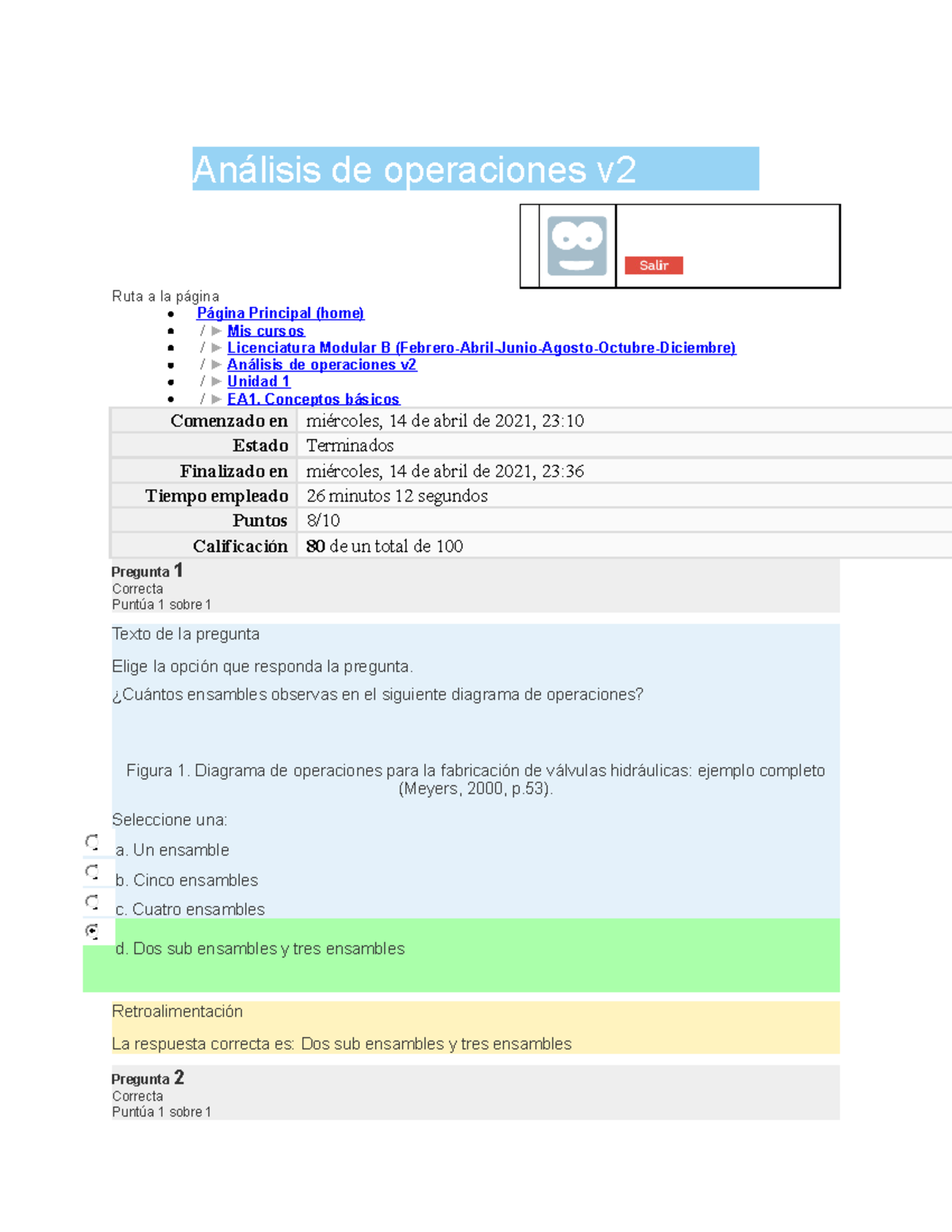 EA1. Conceptos básicos - Análisis de operaciones v Elizabeth Gutierrez Ortiz 19004798 Ruta a la ...