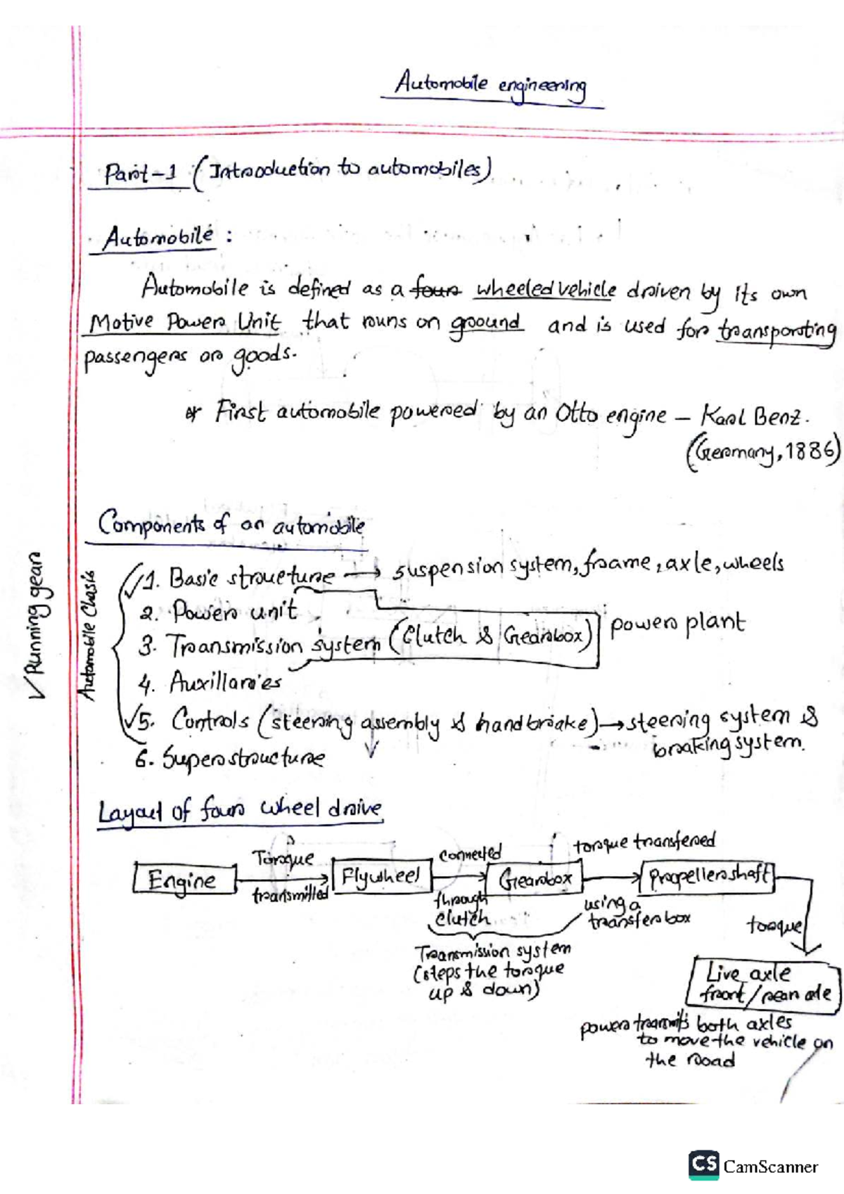 Automobile Engineering Overview: Introduction to Vehicles and Systems ...