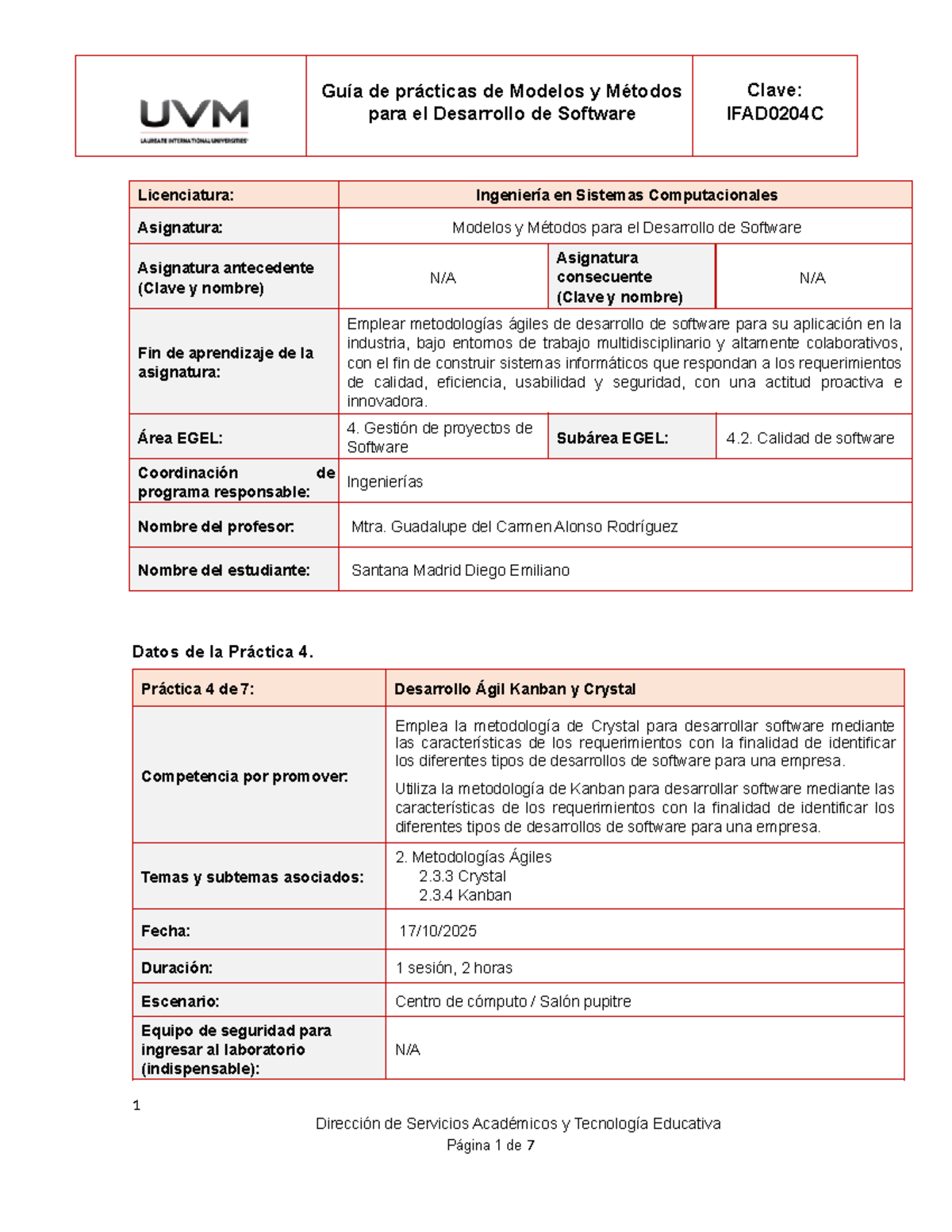Guía de Práctica 4: Desarrollo Ágil con Kanban y Crystal - IFAD0204C ...