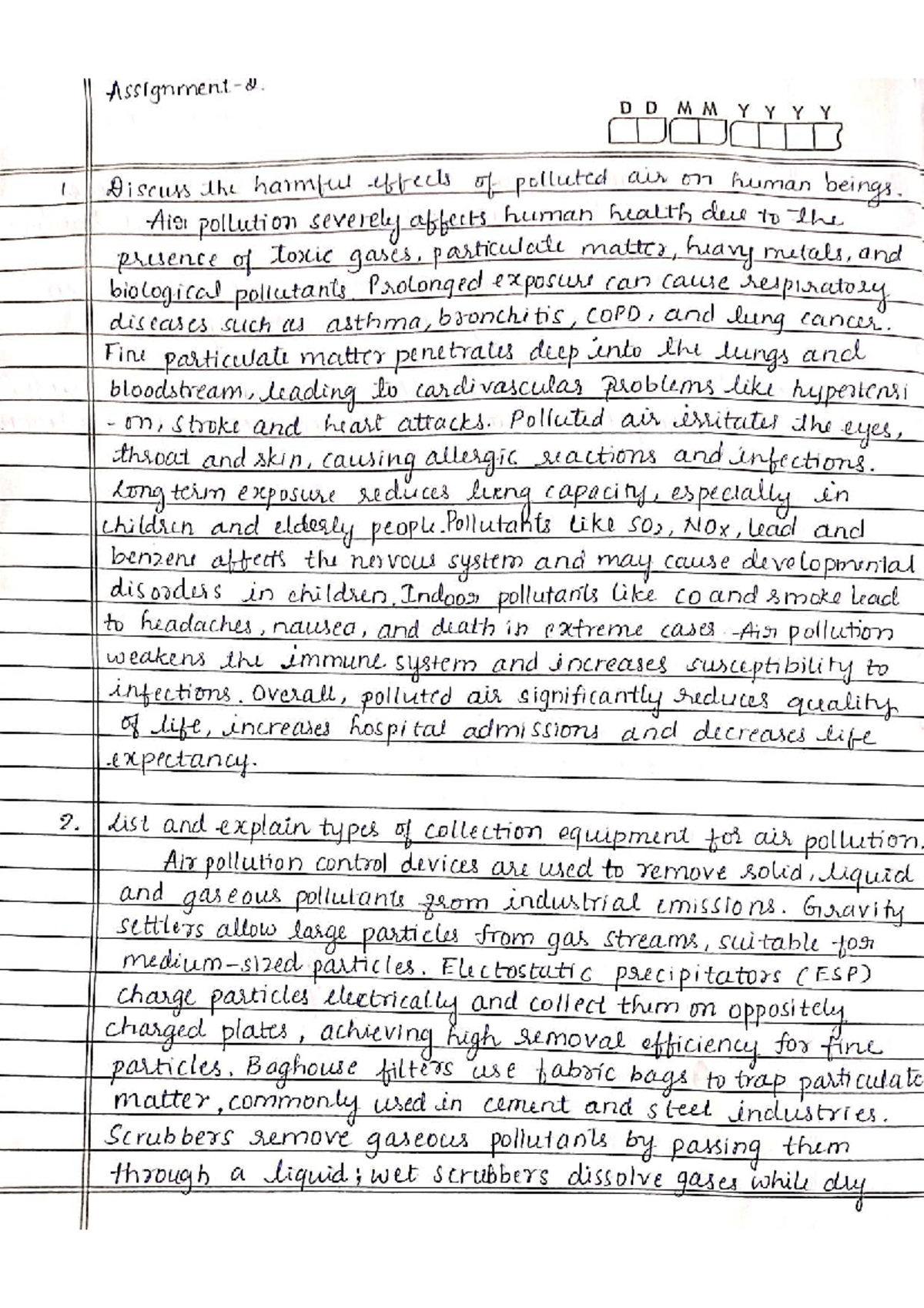 Environmental Science Study Notes: Air Pollution, Biodiversity, and ...