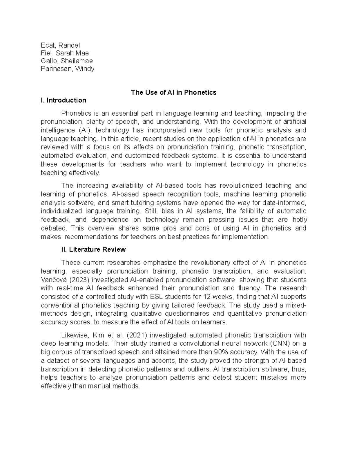 AI in Phonetics: Enhancing Pronunciation Training & Teaching Methods ...