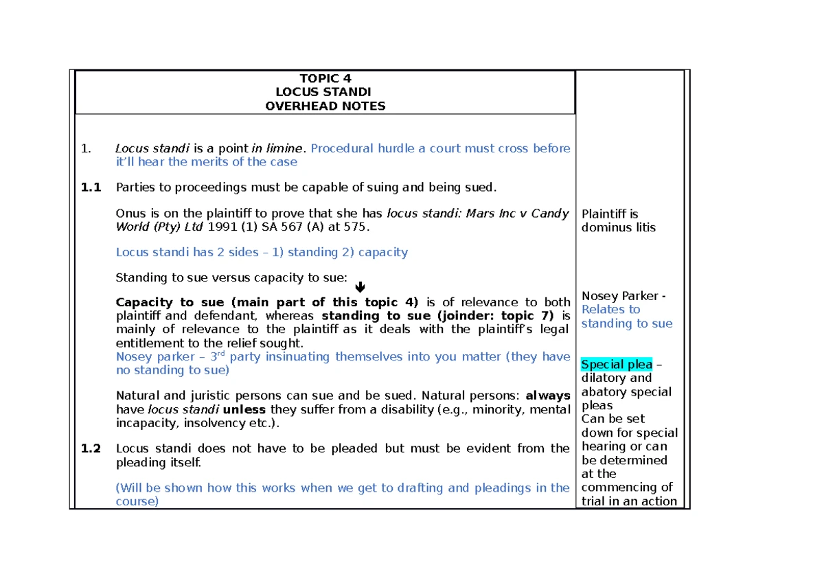 Citations from the Magistrate's Courts in Western Cape - Studocu