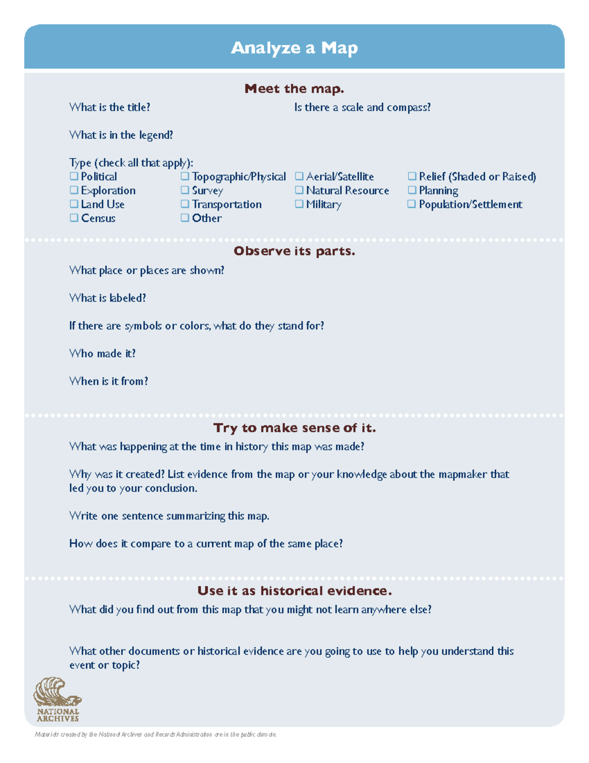 Map Analysis Worksheet: Understanding Historical Maps - Studocu