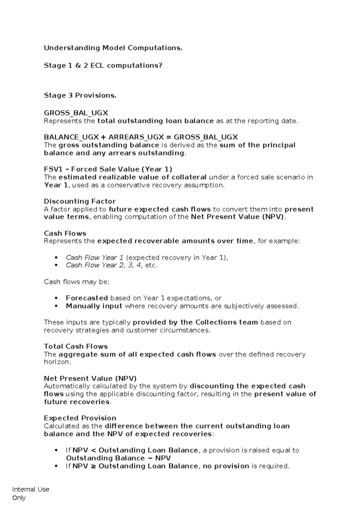 Guidelines for IFRS 9 Validation: Stage 1 & 3 Provisions Analysis - Studocu