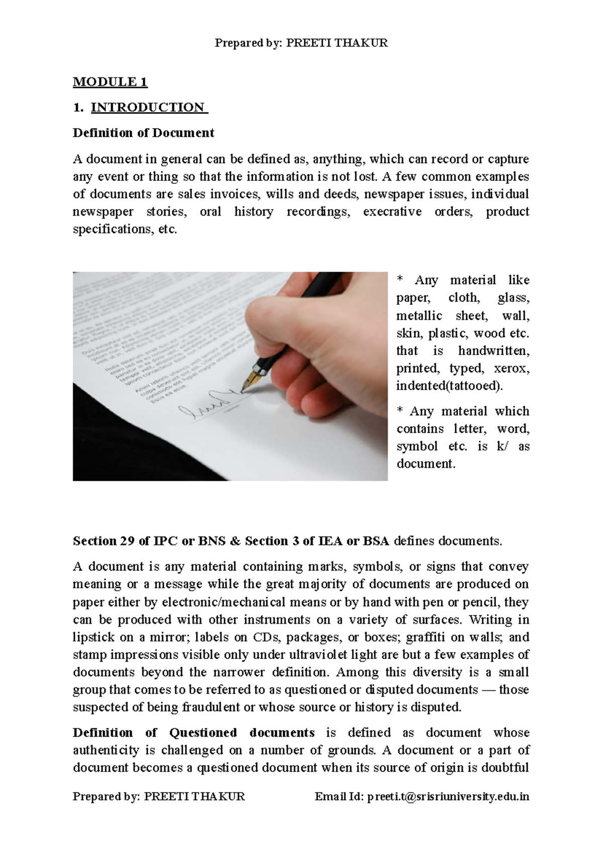 Questioned Documents: An Introduction to Forensic Examination ...