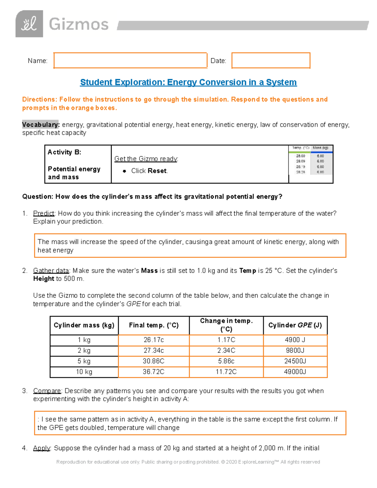 Energy Conversion System Exploration - Raymond Porras Day 2 - Studocu
