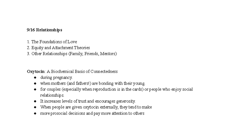 CAMS Relationships: The Foundations of Love and Attachment Theories ...