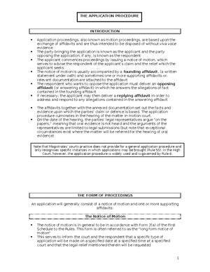 Notice IN Terms OF RULE 37(1)(a) - IN THE HIGH COURT OF SOUTH AFRICA ...