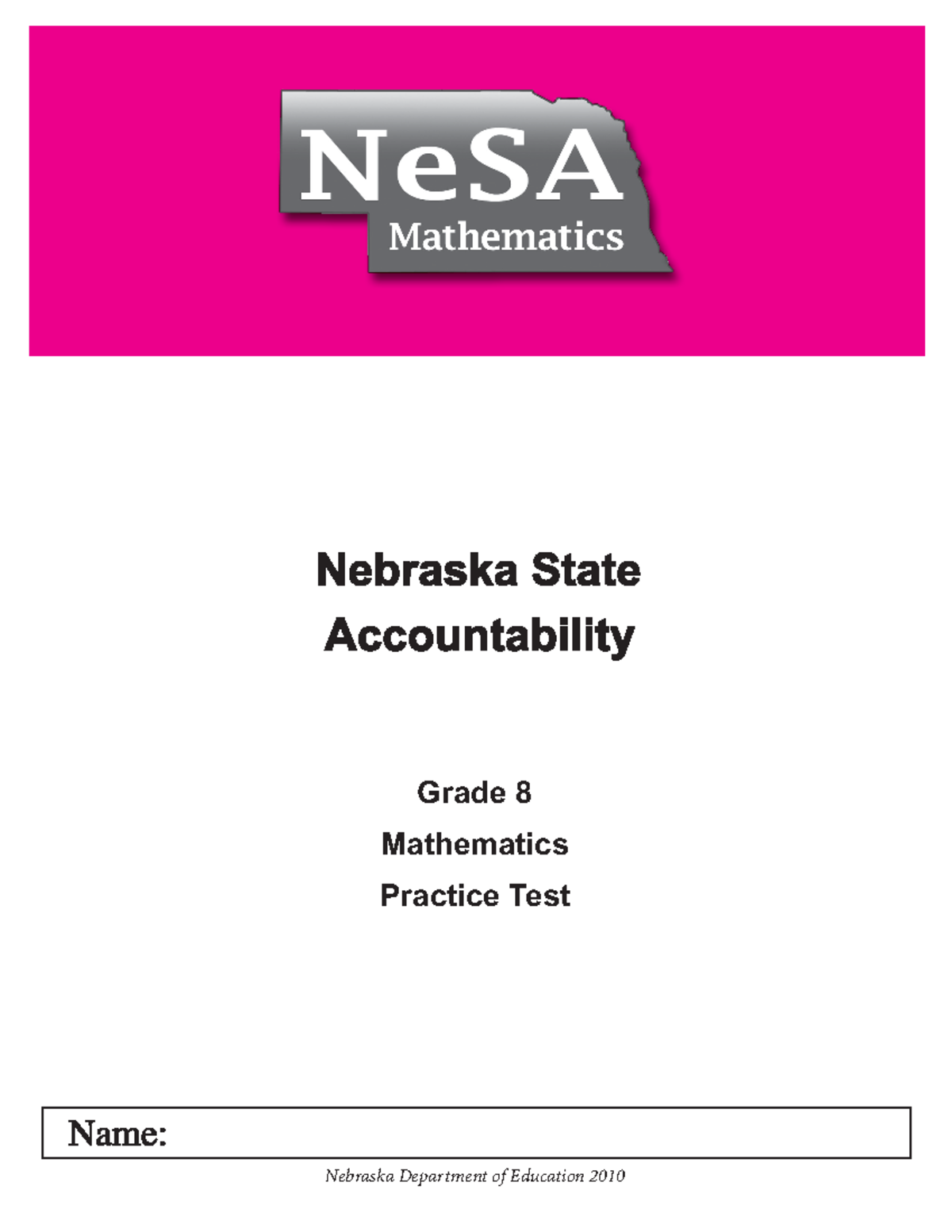 NEG8Math PTPaper.12 - Grade 8 Mathematics Practice Test Nebraska ...