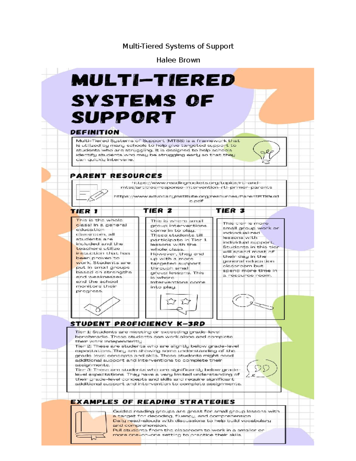 MTSS Framework: RTI Strategies for Reading Support - Studocu