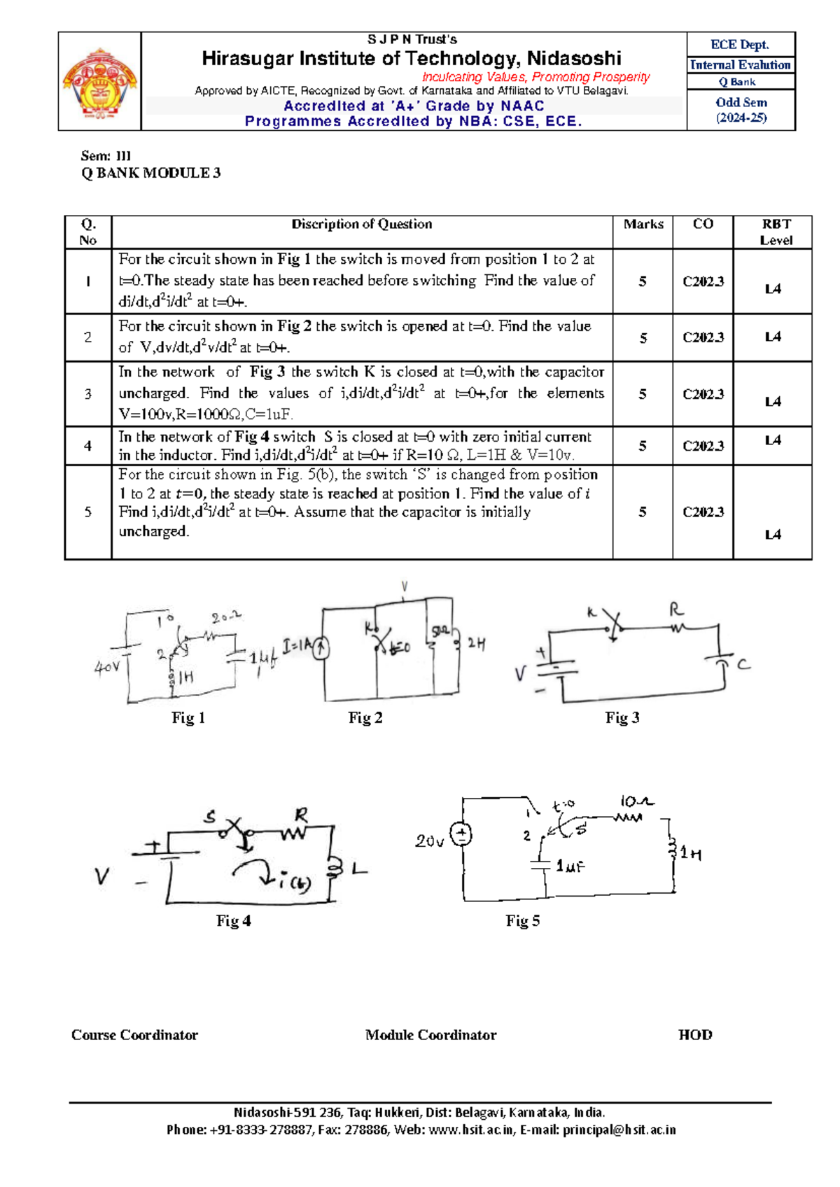 Q Bank Module 3 - Practice Questions for ECE C202 - Studocu
