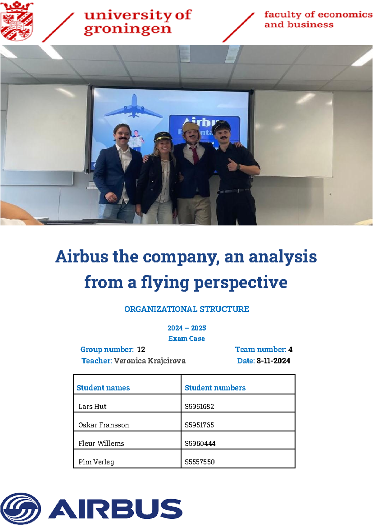 Case Study Analysis: Airbus Organizational Structure & Strategy (2024 ...
