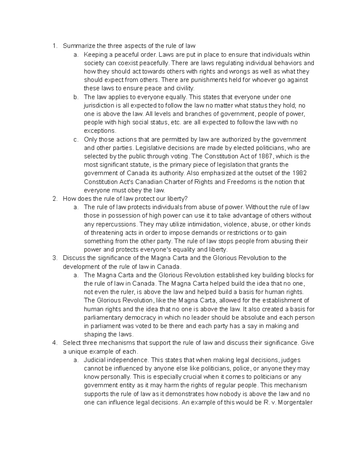 Rule of Law Explained: Key Concepts and Historical Significance - Studocu