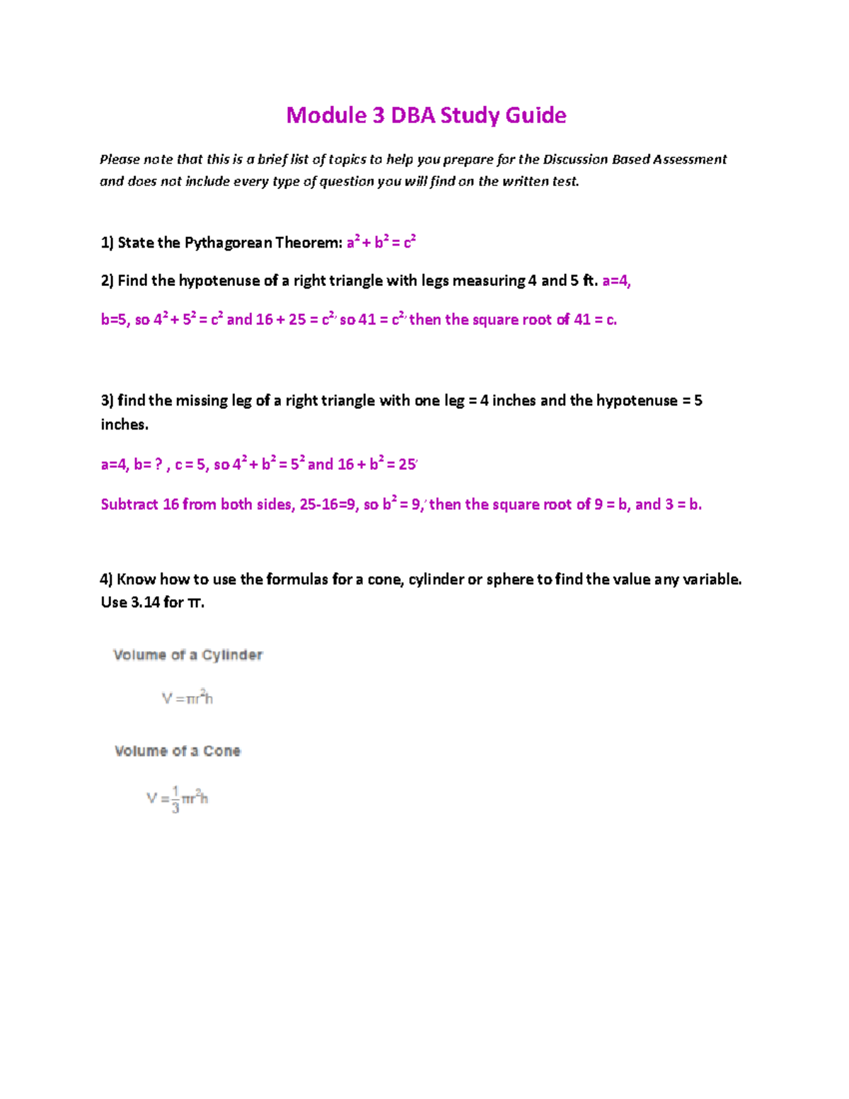 Module 3 DBA Study Guide: Key Topics for Discussion Based Assessment - Studocu