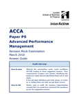 APM (P5) - ACCA - ACCA Advanced Performance Management - Studocu