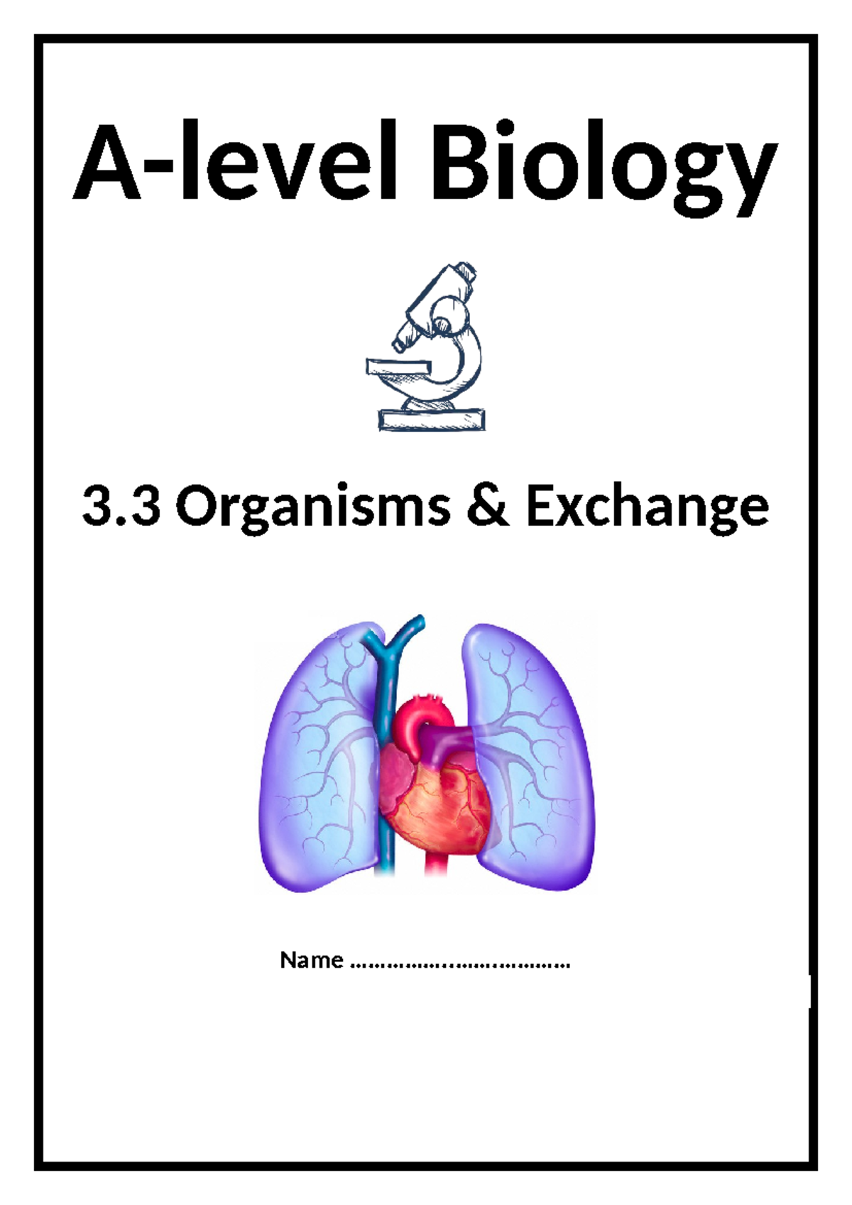 Biology 3.3 Lesson: Organism Exchange & Digestion Adaptations - Studocu