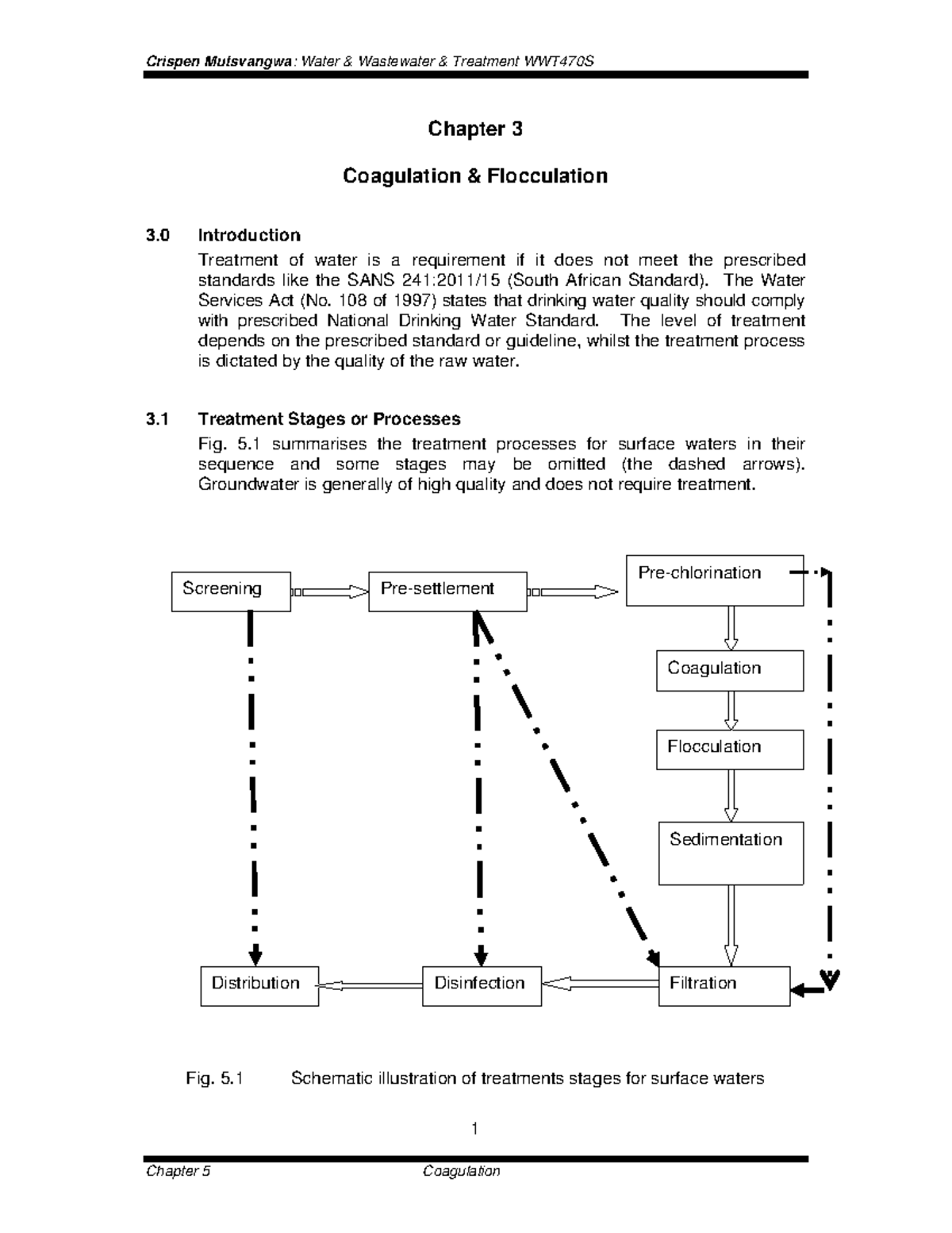 Chapter 3: Coagulation and Flocculation in Water Treatment - Studocu